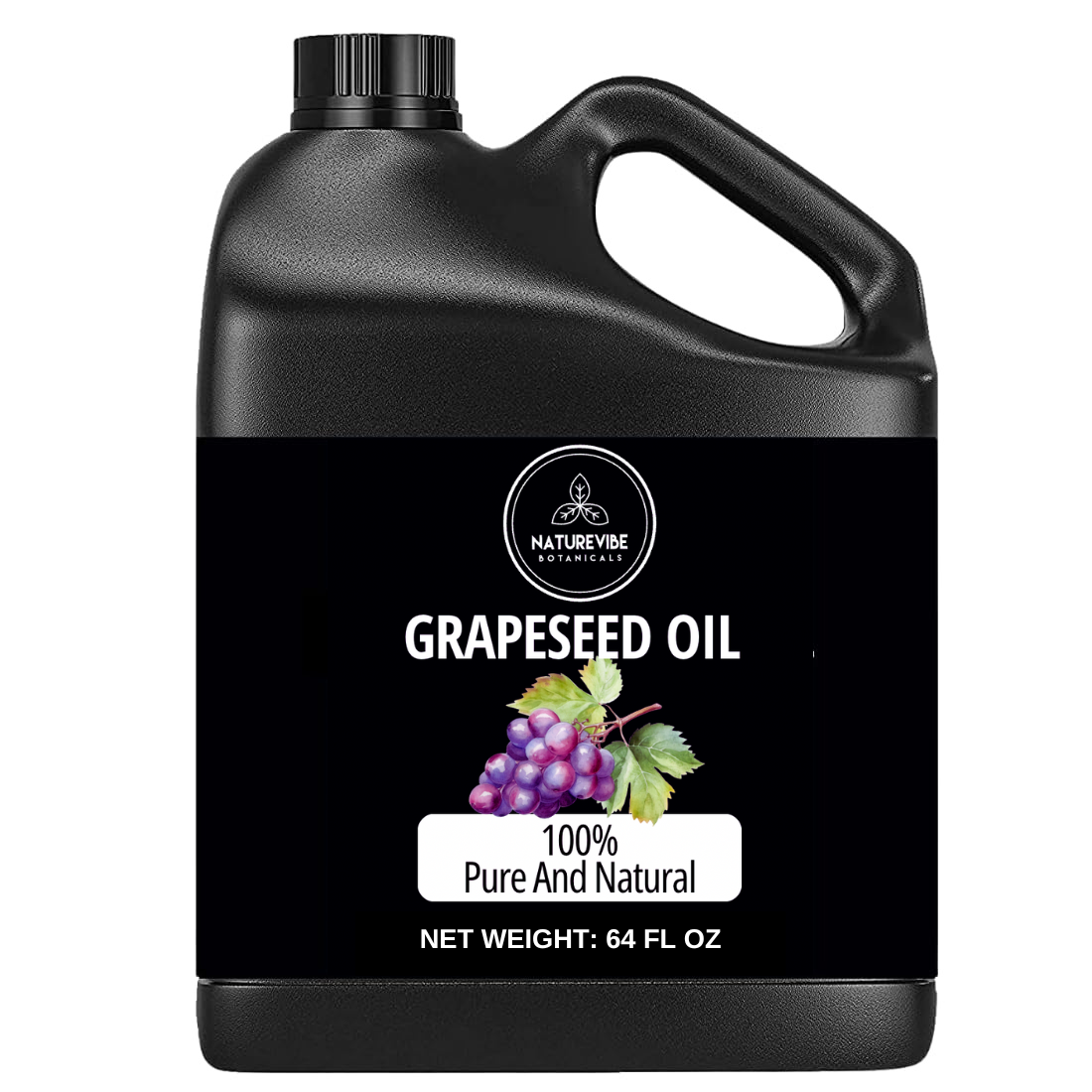 Grapeseed Oil Cold Pressed 100% Pure & Natural | Hydrating Oil for Hai